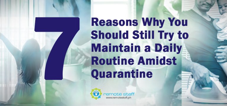 Seven Reasons Why You Should Still Try to Maintain a Daily Routine ...