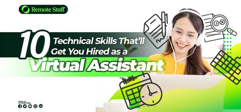 Ten Technical Skills That’ll Get You Hired as a Virtual Assistant ...